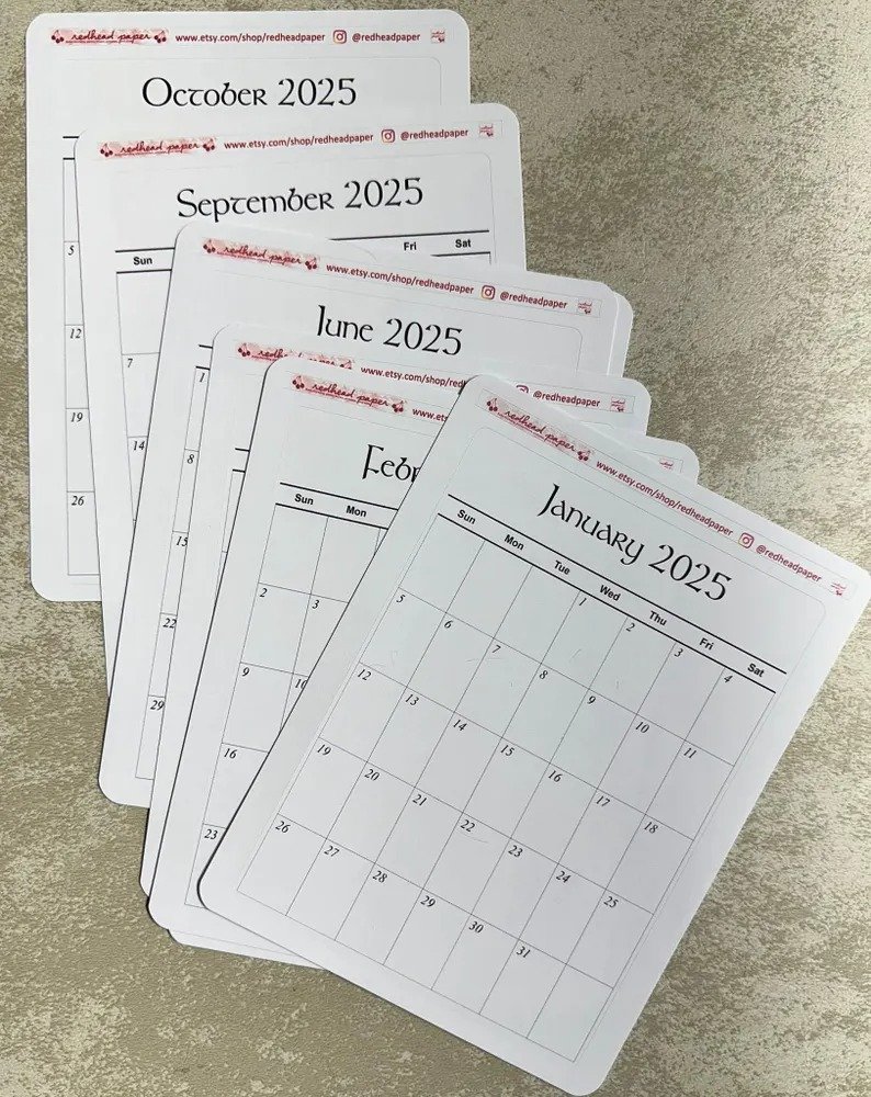 redhead paper ⋆ bullet journaling, planner stickers, printables, and more
